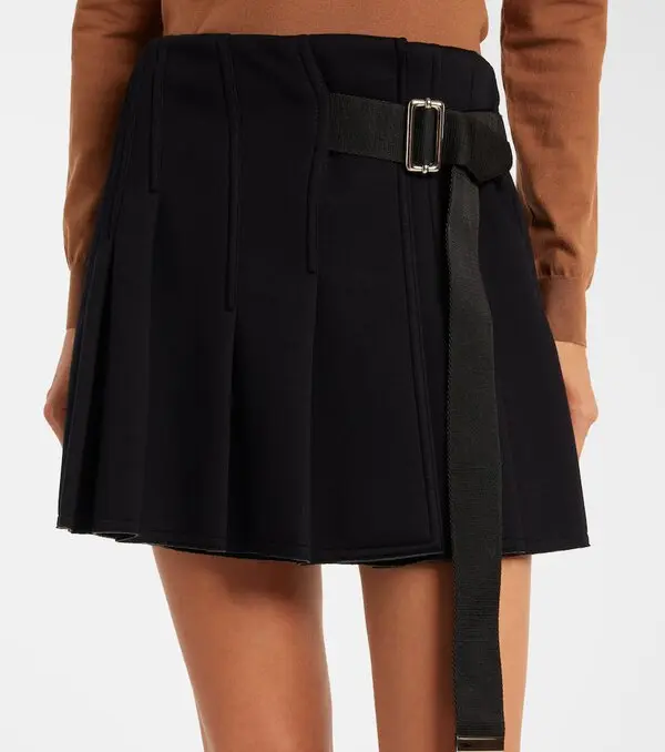 Plan C Belted Mini Skirt