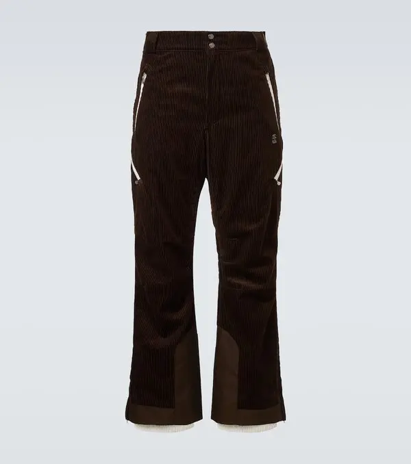 Brunello Cucinelli Cotton Corduroy Ski Pants - Brown