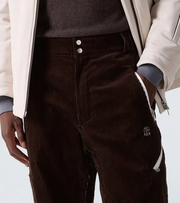 Brunello Cucinelli Cotton Corduroy Ski Pants - Brown