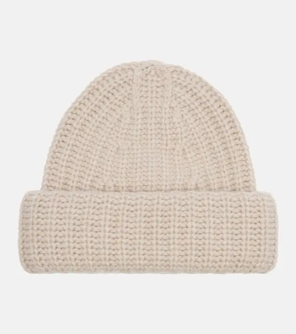 LISA YANG Beatris Ribbed-knit Cashmere Beanie - Beige