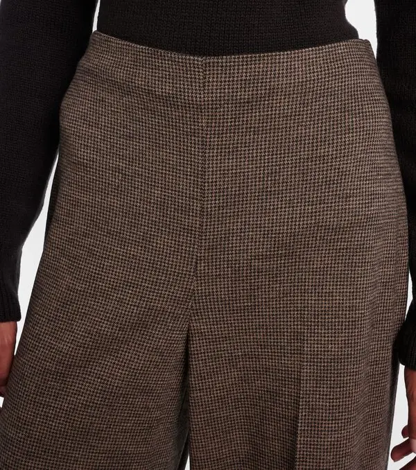 Ralph Lauren Isaiah Wool Wide-leg Trousers - Neutrals