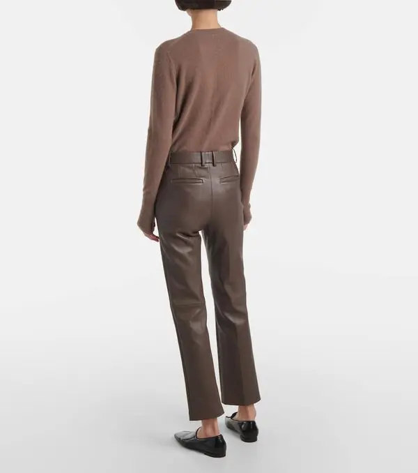 JOSEPH Coleman Slim Leather Pants