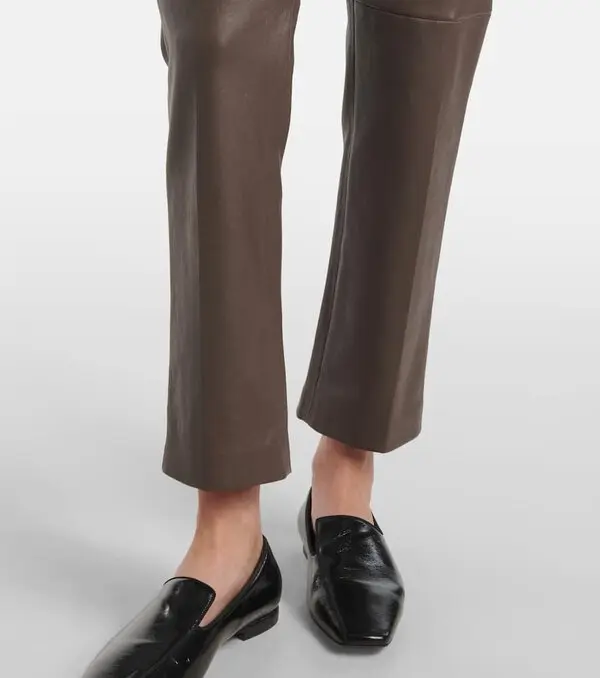 JOSEPH Coleman Slim Leather Pants