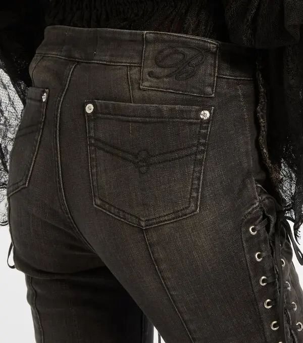 Blumarine Low-rise Slim-fit Flared Jeans