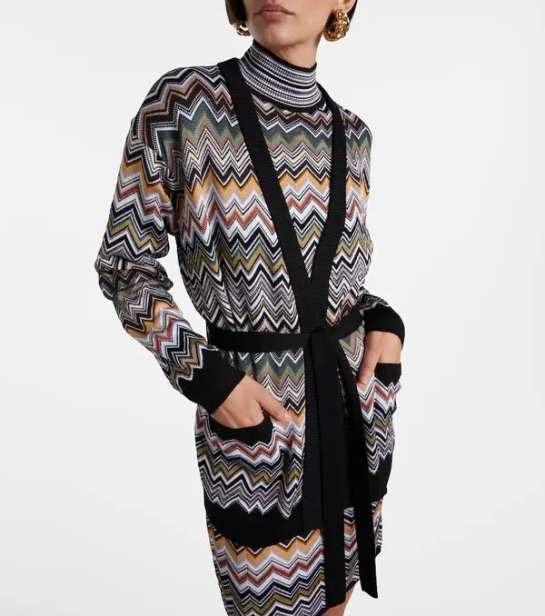 Missoni Zigzag Belted Cardigan