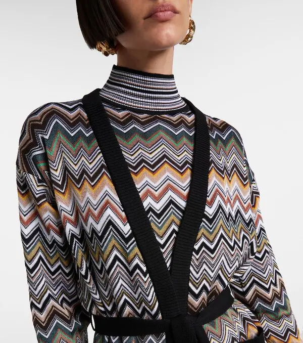 Missoni Zigzag Belted Cardigan