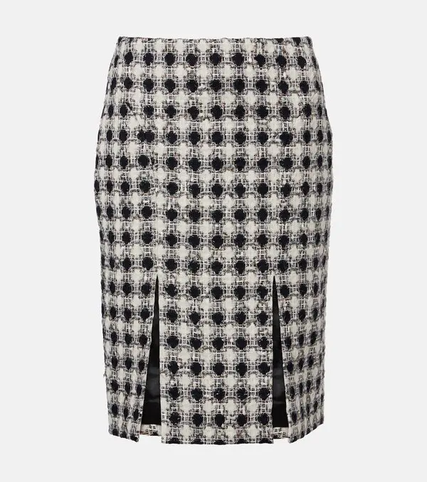 Nina Ricci Tweed Miniskirt - White