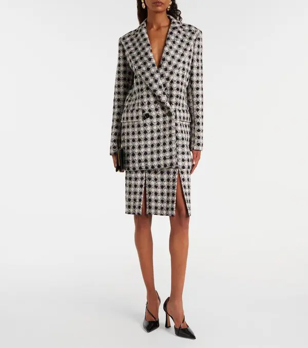 Nina Ricci Tweed Miniskirt - White