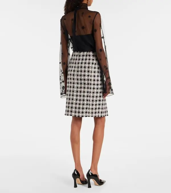 Nina Ricci Tweed Miniskirt - White