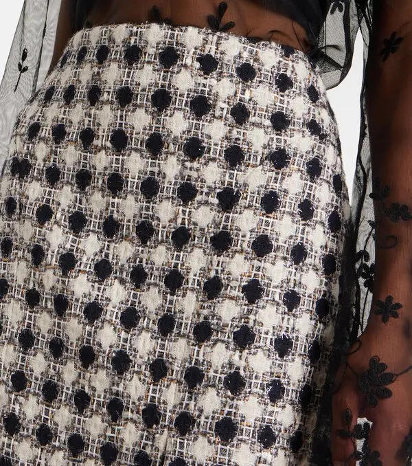 Nina Ricci Tweed Miniskirt - White