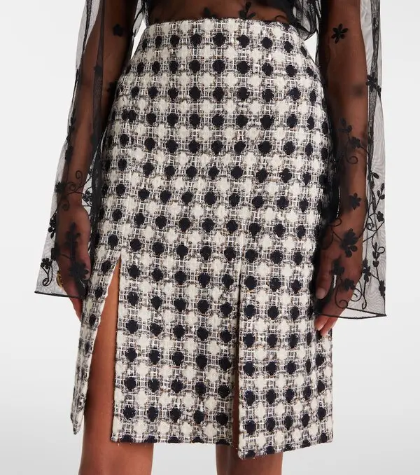 Nina Ricci Tweed Miniskirt - White