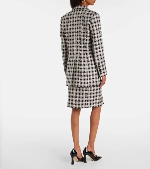Nina Ricci Double-breasted Tweed Blazer