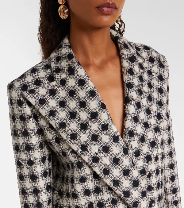 Nina Ricci Double-breasted Tweed Blazer