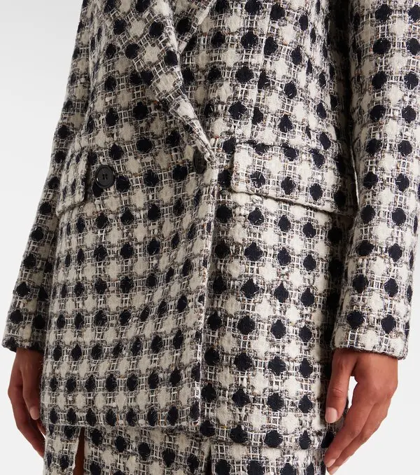 Nina Ricci Double-breasted Tweed Blazer