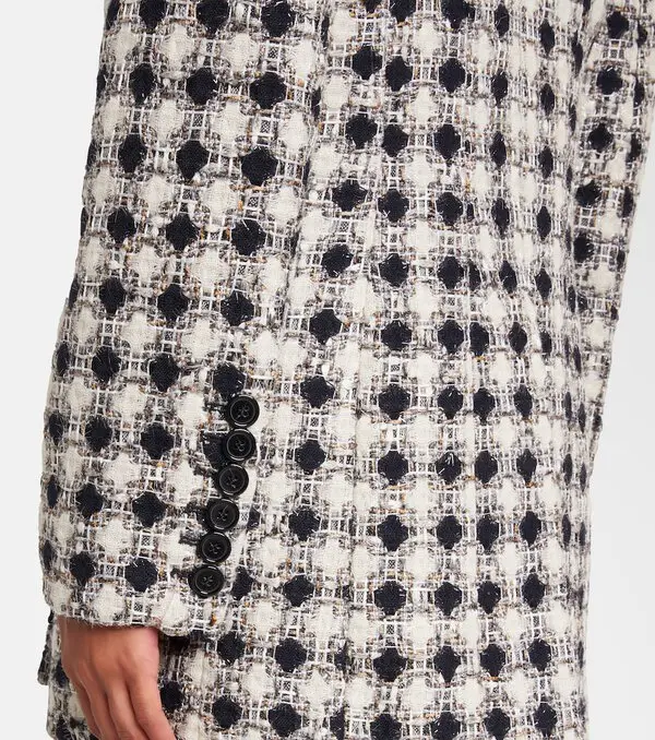 Nina Ricci Double-breasted Tweed Blazer