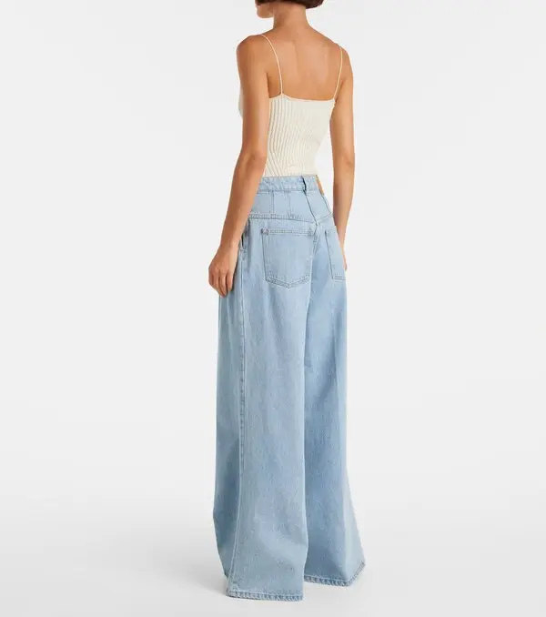 Nina Ricci High-rise Wide-leg Jeans
