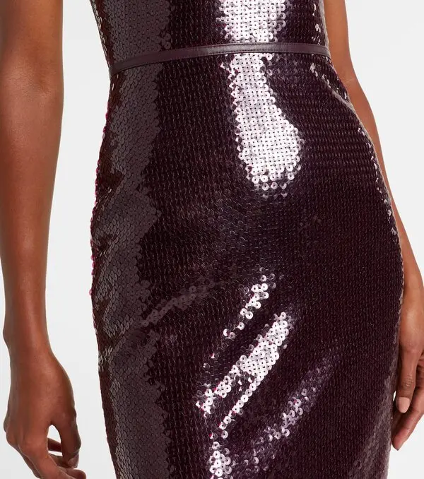 David Koma Embellished Gathered Gown