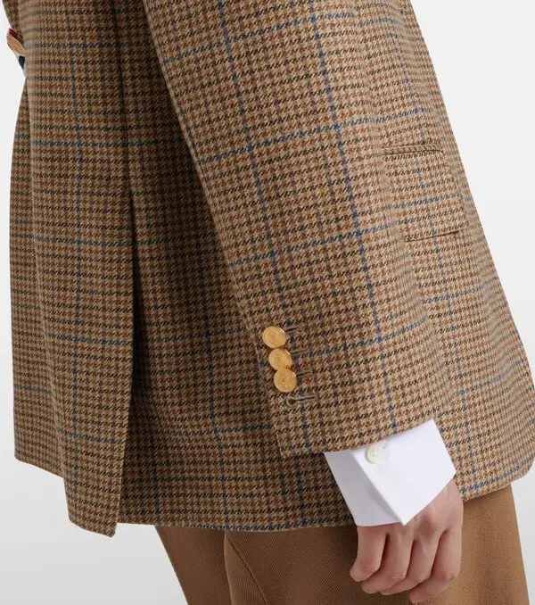 Thom Browne Gunclub Houndstooth Wool Blazer