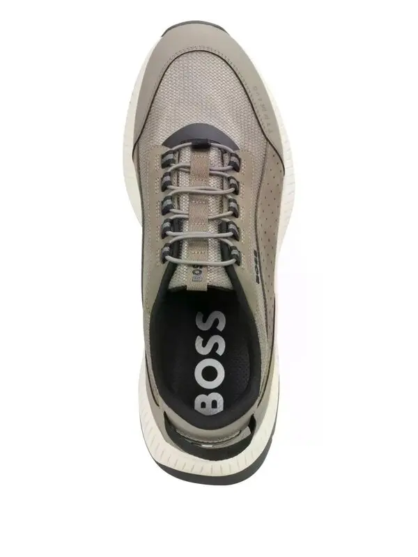BOSS Ttnm Evo Trainers With Suede Trims - Neutrals
