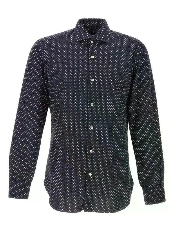 BARBA NAPOLI Patterned Cotton Shirt