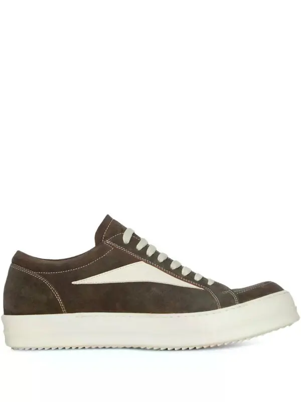 Rick Owens Suede Leather Sneakers - Brown