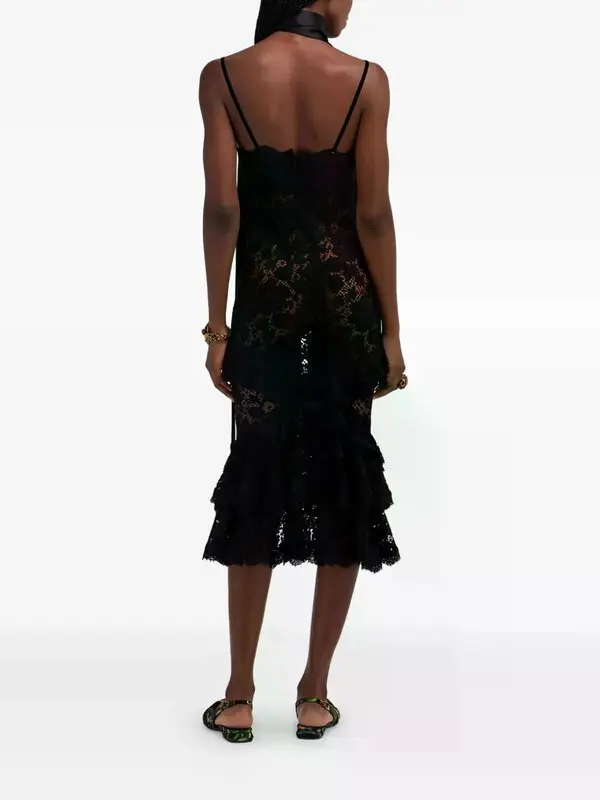 Roberto Cavalli Lace Dress - Female Dresses Black