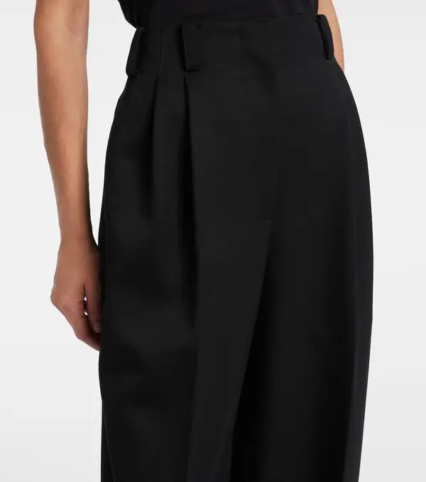 Givenchy Cutout Wool Wide-leg Trousers