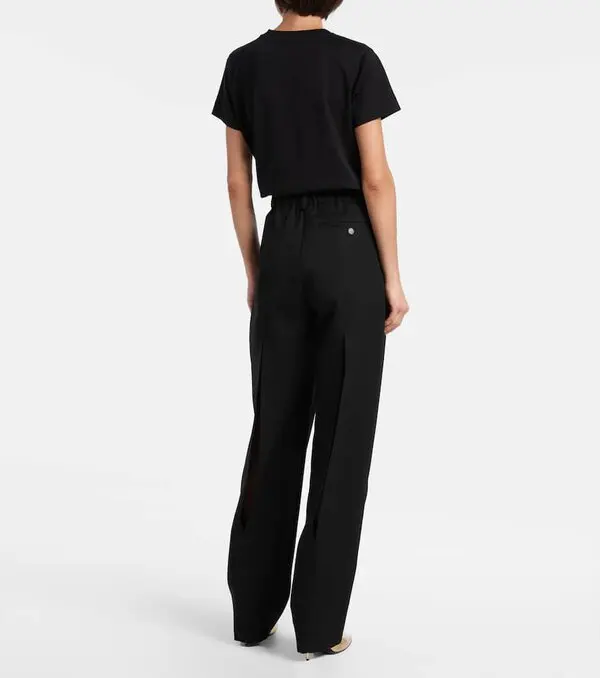 Givenchy Cutout Wool Wide-leg Trousers