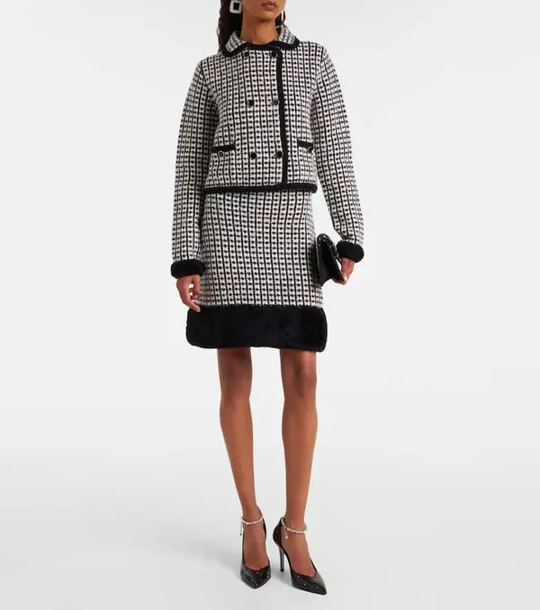 Nina Ricci Wool-blend Double-breasted Cardigan