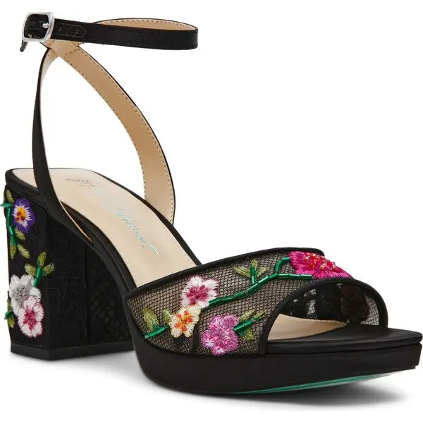 Betsey Johnson Kenni Ankle Strap Platform Sandal