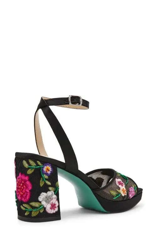 Betsey Johnson Kenni Ankle Strap Platform Sandal