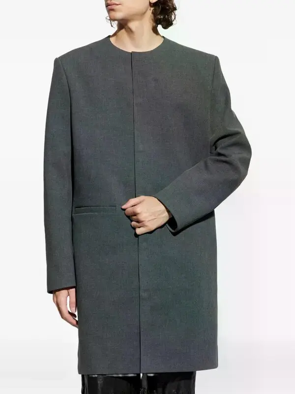 DIESEL® Single-breasted Collarless Coat