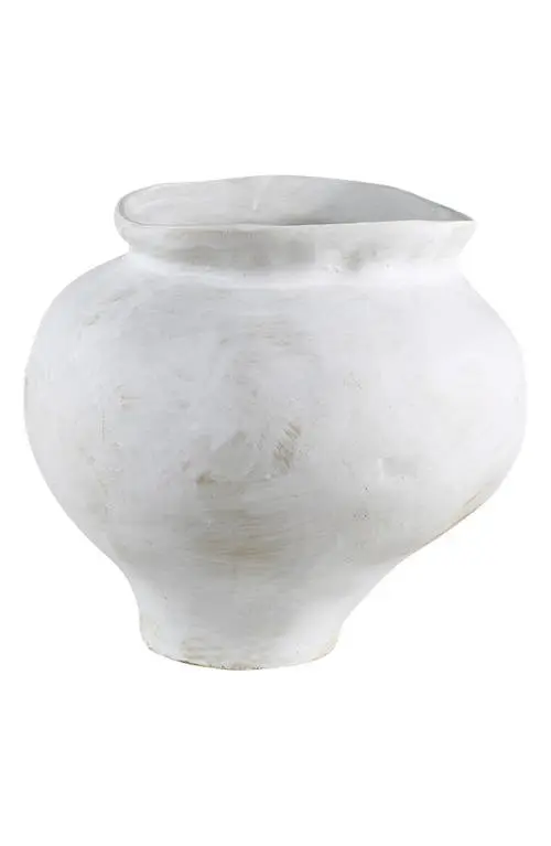 RENWIL Terracotta Vase - White