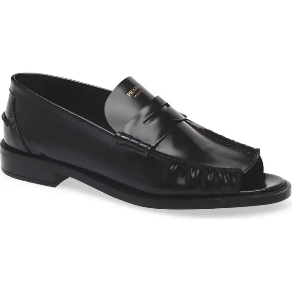 Prada Peep-toe Loafer