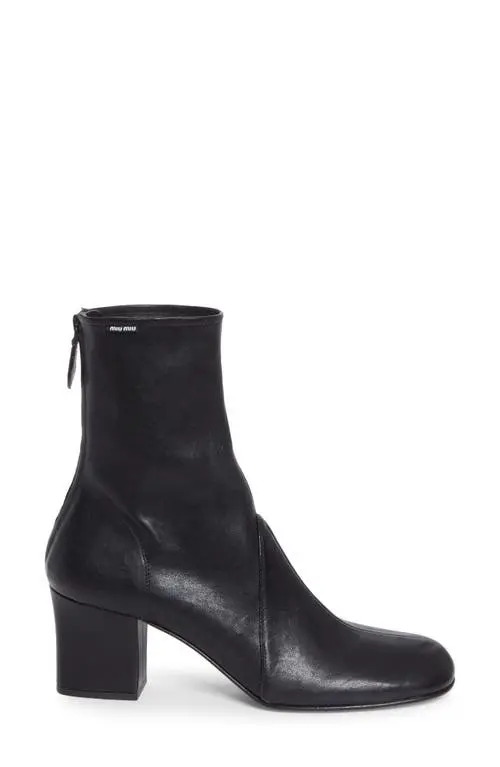Miu Miu Stretch Leather Bootie