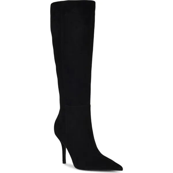 Nine West Pointed Toe Knee High Boots - Black 001