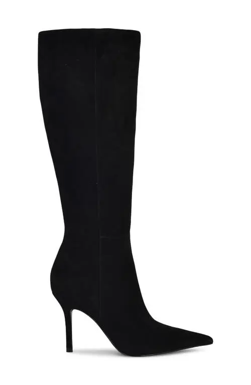 Nine West Pointed Toe Knee High Boots - Black 001