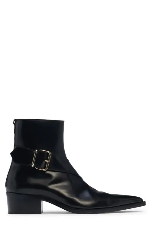 Alexander McQueen Pointed Toe Buckled Boots