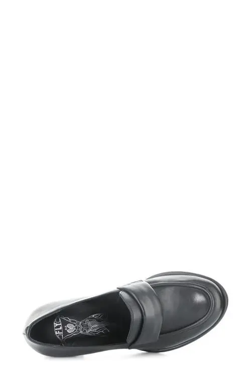 Fly London Leather Loafer Pumps