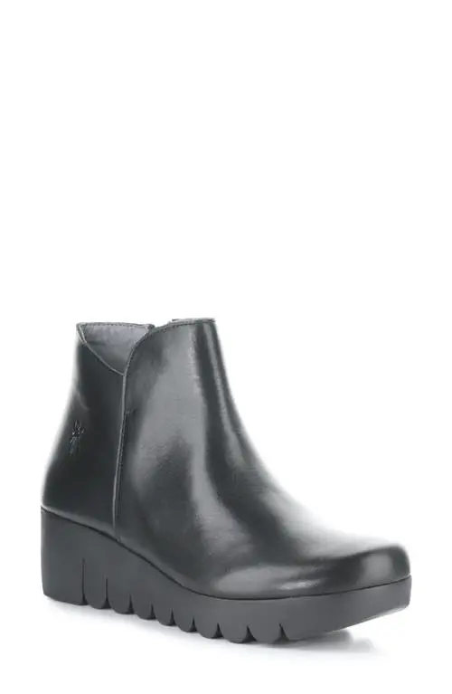 Fly London Vang Wedge Bootie - 000 Black