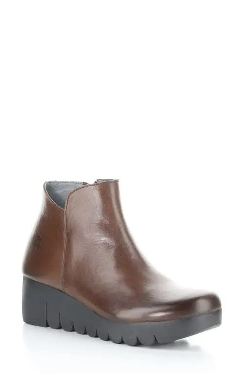 Fly London Vang Wedge Bootie - Brown