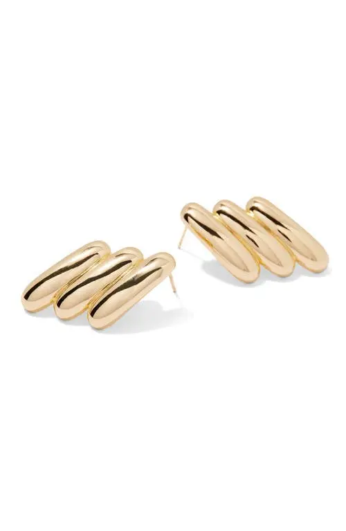 BROOK & YORK Harper Curve Statement Stud Earrings