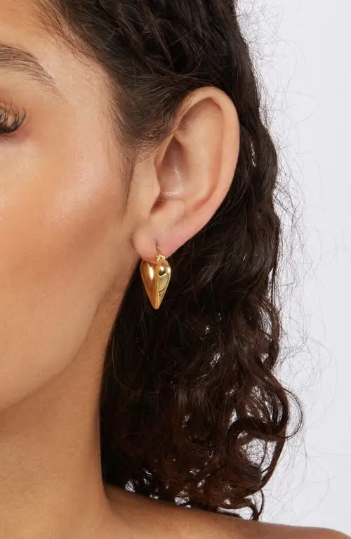 KENNETH JAY LANE Heart Drop Earrings