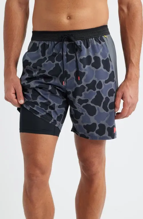 FLORENCE Airtex 2-in-1 Utility Shorts - Black Camo