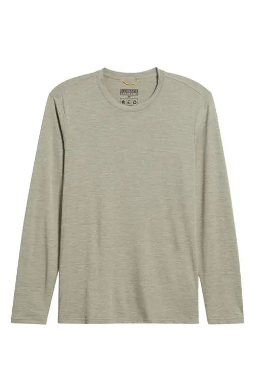 FLORENCE Airtex Performance Long-sleeve T-shirt - Heather Vintage Khaki
