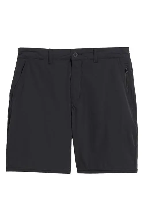 FLORENCE All-purpose Stretch Nylon Hybrid Shorts - Black