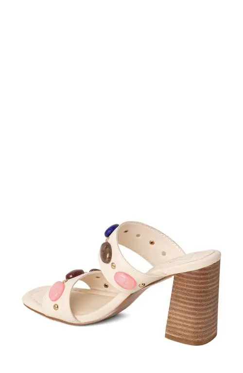 SHU SHOP Elizabeth Block Heel Sandal - Bone