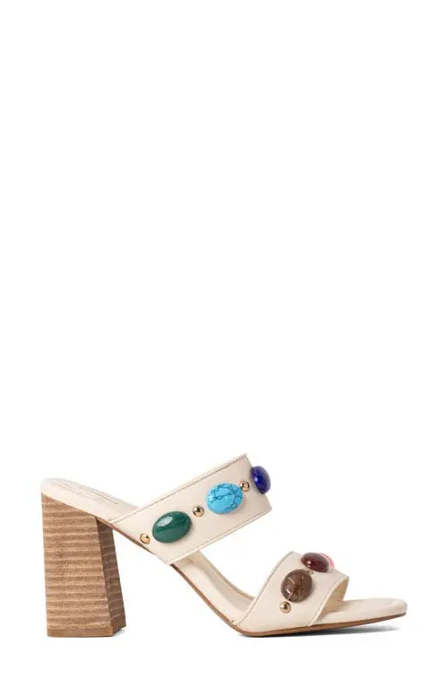 SHU SHOP Elizabeth Block Heel Sandal - Bone