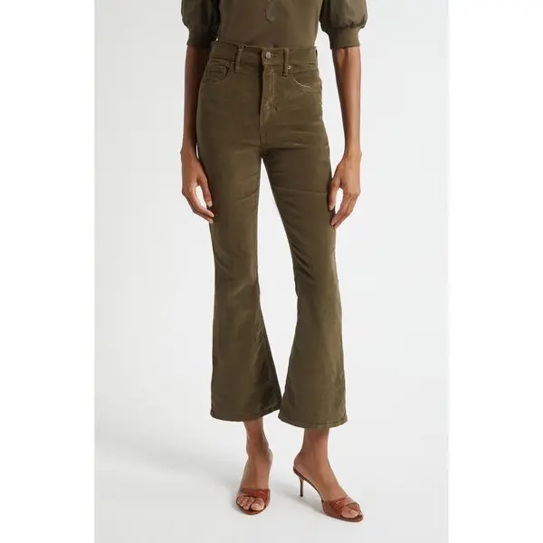 Veronica Beard Carson High-waist Corduroy Flare Leg Pants