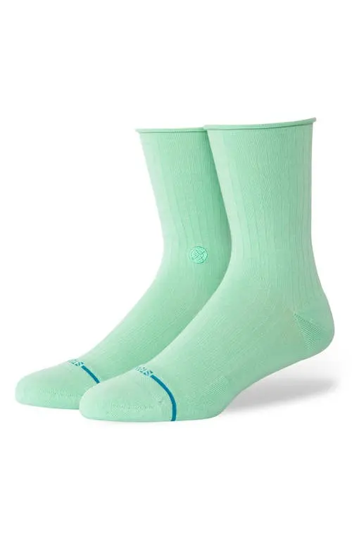 Stance Rolled Quarter Crew Socks - Jade